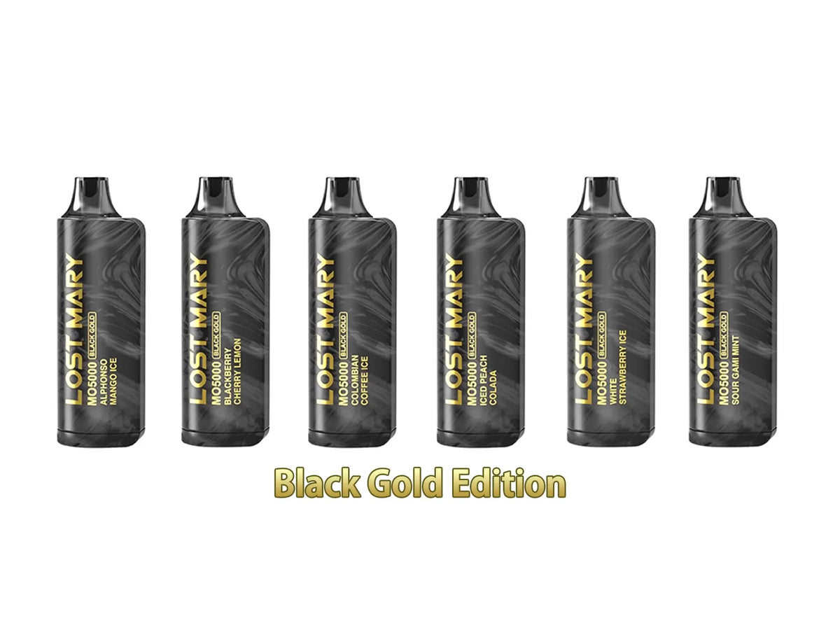 Lost Mary MO5000 Black & Gold Edition Vapes | EBCREATE Store
